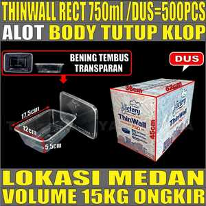 thinwall rect 750ml bening dus victory